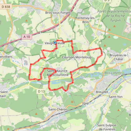 Parcours marche - AR112 VAUGRIGNEUSE - Vaugrigneuse
