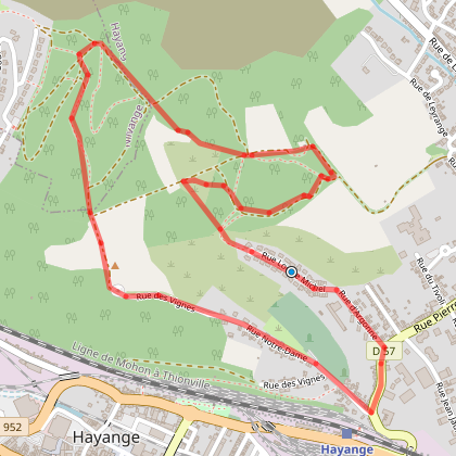 Parcours marche - Exploration Hayange - Hayange