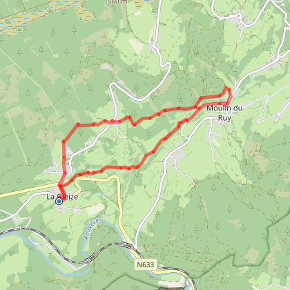 Parcours marche - La Gleize | P5 Moulin du Ruy - La Gleize - Borgoumont ...