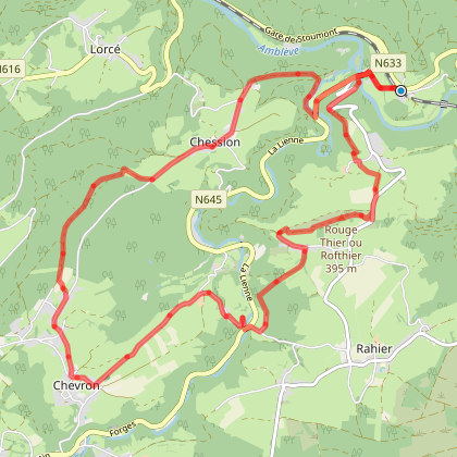 Parcours marche - Stoumont | P14 Promenade des sommets de la Lienne ...