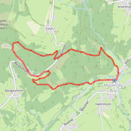 Parcours marche - La Gleize | P4 Moulin du Ruy - Borgoumont - Stoumont