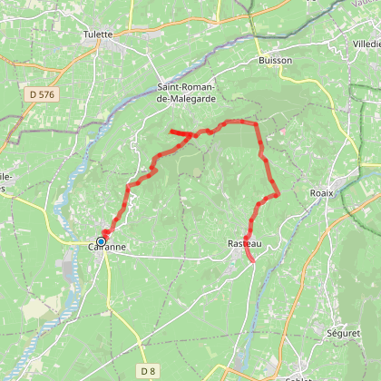 Parcours marche - Rasteau 3 - Cairanne