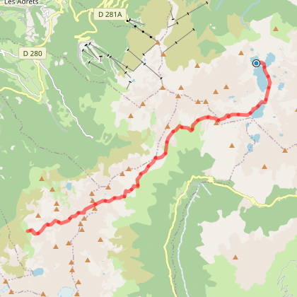 Parcours marche - Du refuge des 7 Laux à Jean Collet - La ferriere
