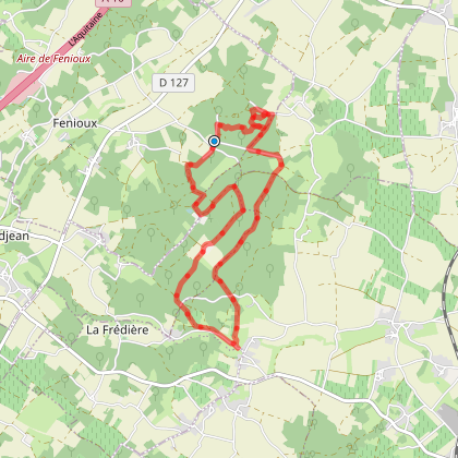 Parcours marche nordique - Bois de Fenioux - Fenioux
