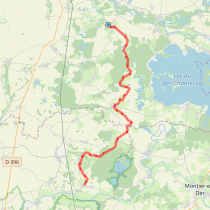 Parcours marche - GR654 : Etape 13 de Saint-Rémy-en-Bouzemont à ...