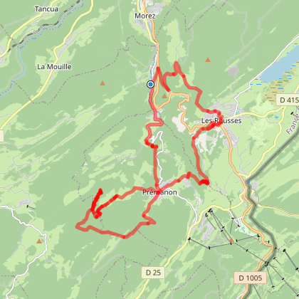 Parcours vtt - Tour VTT les Rousses - Les rousses