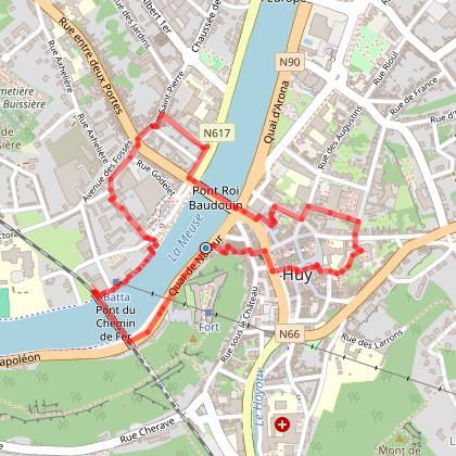 Parcours marche - Visite du centre-ville de Huy - Huy