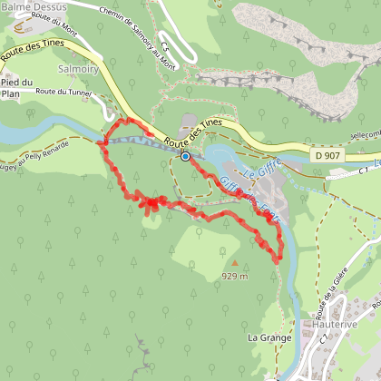 Parcours marche - Anciennes Gorges des Tines 15/08/2020 - Sixt-fer-a-cheval