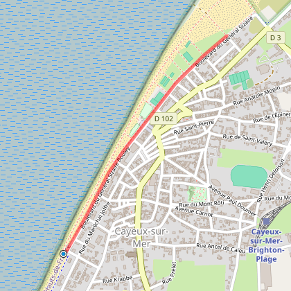 Parcours marche - Le chemin de planches et les cabines de Cayeux ...