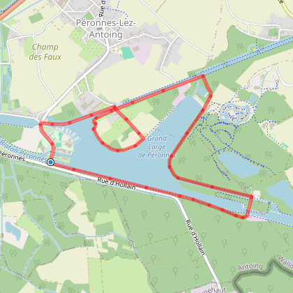 Parcours marche - Antoing - Grand Large - Antoing