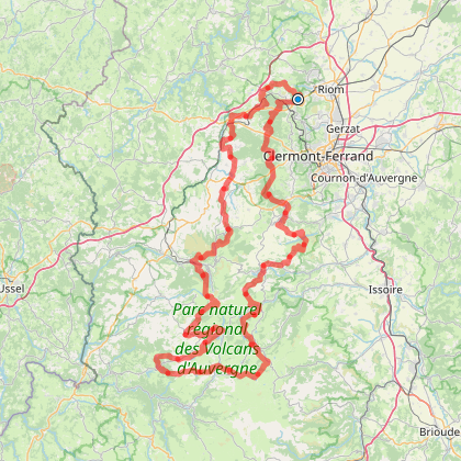 Parcours marche - Tour Auvergne GR 441/30 (Copyright) - Volvic