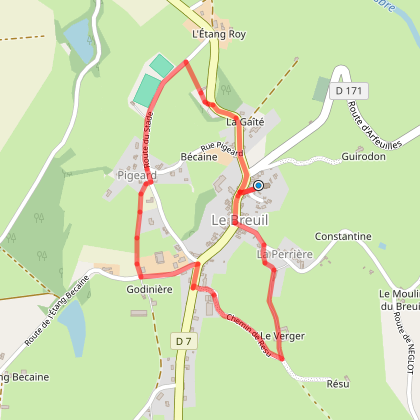 Parcours marche - Circuit découverte de Le Breuil - Le breuil