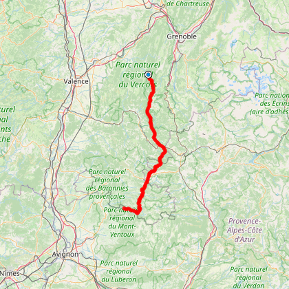 Parcours marche - GR 91 - Saint-agnan-en-vercors