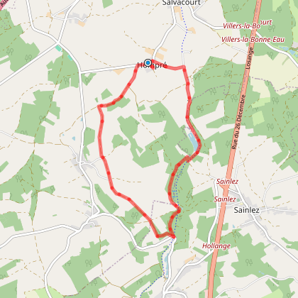 Route walk - Promenade des Mésanges (Wandeling van de Mezen) - Vaux-sur ...