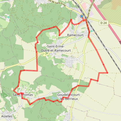Parcours marche - ST ERME ALLURE SOUTENUE MAI 2022 - Saint-erme-outre ...