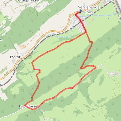 Parcours marche - Circuit n°11 - La Joux Verte - Verrieres-de-joux