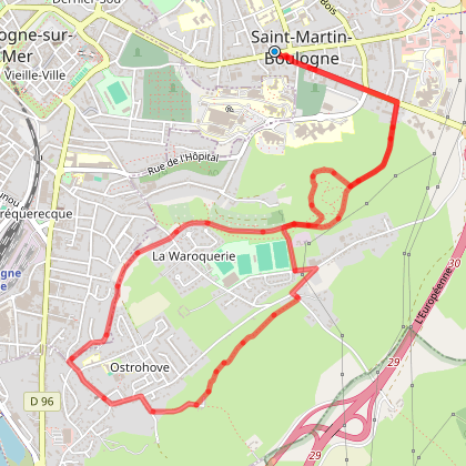 Parcours marche - Le Val St Martin - Saint-martin-boulogne