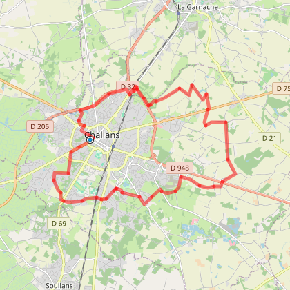 Parcours vélo - tour de Challans - Challans