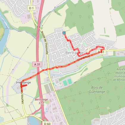 Parcours marche - Chemin des croix de Bertrange - Bertrange