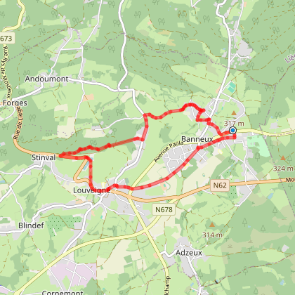 Parcours marche - Banneux - Sprimont