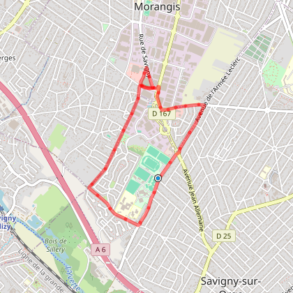 Parcours vélo - SRAV circuit 2 - Savigny-sur-orge