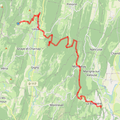 Parcours marche - GR9 - Jour 01 - 08 Mai 2022 - Loisia