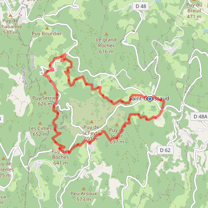 Parcours marche - Rando Guide Saint Goussaud - Saint-goussaud