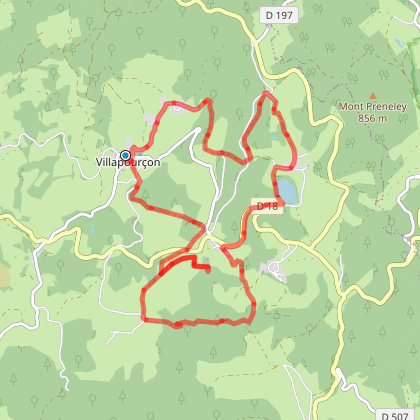 Parcours marche - Morvan Circuit de Rangère - Villapourcon