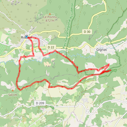 Parcours marche - Luberon Rustrel - Tour du Colorado provençal - Rustrel