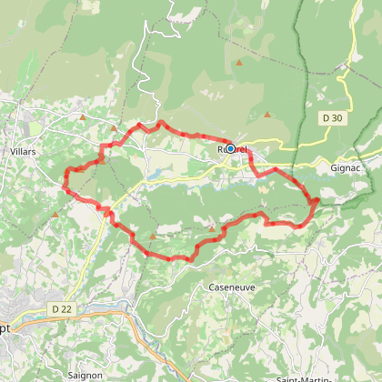 Parcours vtt - Rustrel from FFC - Rustrel