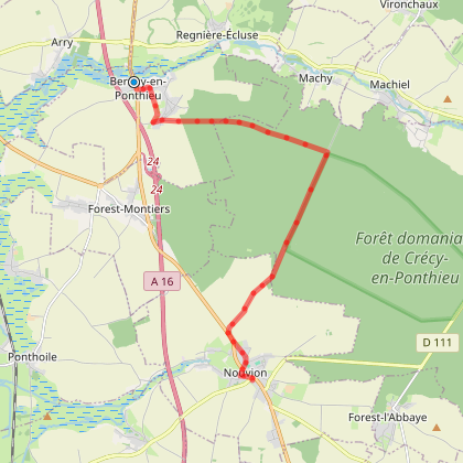 Parcours cheval - 06 : Bernay-en-Ponthieu > Nouvion - Bernay-en-ponthieu