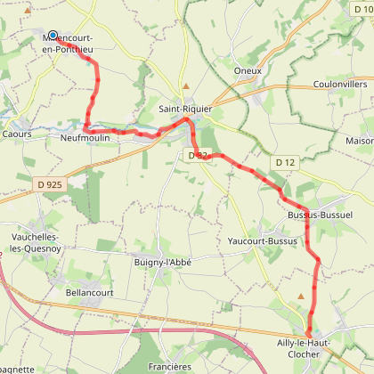 Parcours cheval - 08 : Millencourt-en-Ponthieu > Ailly-le-Haut-Clocher ...