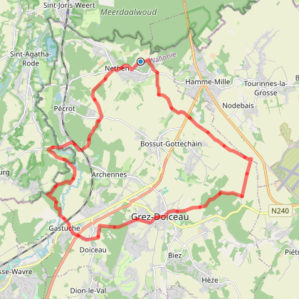 Parcours vtt - VTT 24km autour de Grez-Doiceau - Grez-doiceau