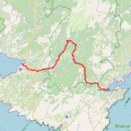 Parcours marche - mare a mare sud - Porto-vecchio