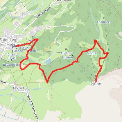 Route walk - Le Cuchon - Saint-leger-les-melezes