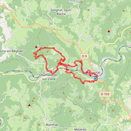 Parcours marche - 15723370-retournac haute loire - 1 - Retournac