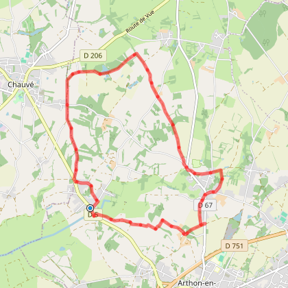 Parcours marche - PNW_Arthon Haute Perche (court) - Arthon-en-retz