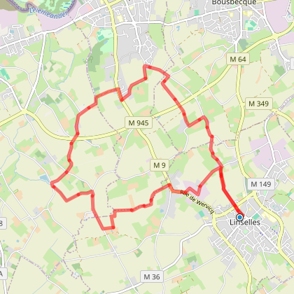 Parcours marche - Linselles, les becques et la montagne de Wervicq ...