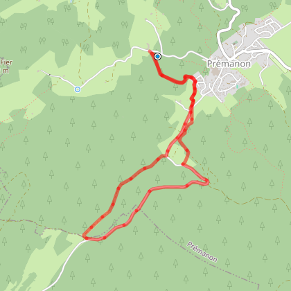 Parcours marche - autour de Prémanon - Premanon