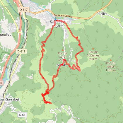 Parcours marche - 09-St-Paul-de-Jarrat _ Le Pech - Saint-paul-de-jarrat
