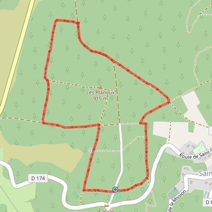 Route mountain bike - Yellow trail - Saint-setiers