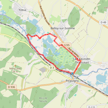 Parcours marche - Circuit des Iris - Picquigny