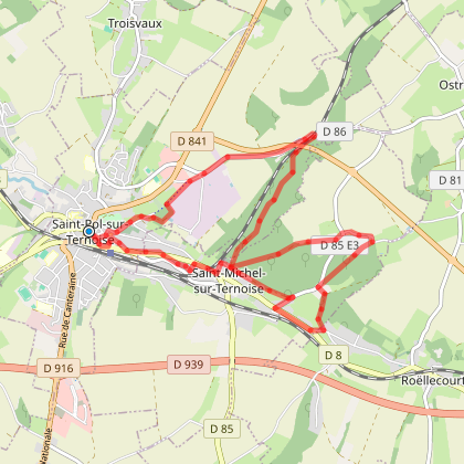 Parcours marche - Sentier les sources de la Ternoise - Saint-pol-sur ...