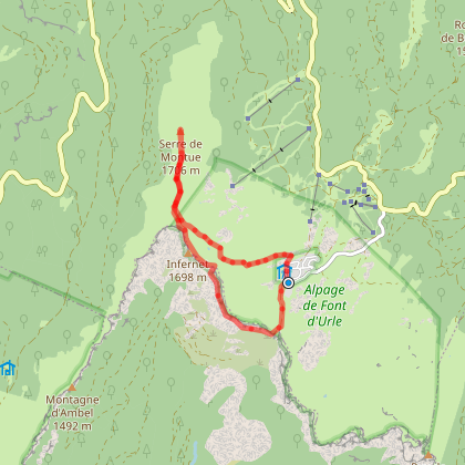 Parcours marche - 28 LA SERRE DE MONTUE PAR LA GROTTE DU BERGER J3/3 ...