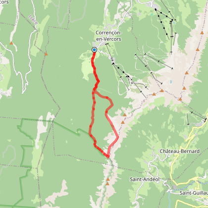 Parcours marche - 10 COMBE DE FER - SERRE DU PLAY - GRAND POT ...
