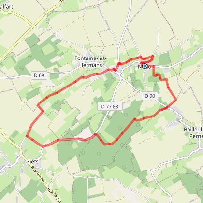 Parcours marche - Sentier le Pignolet - Nedon