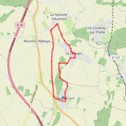 Parcours marche - Le Chemin de la Reine Blanche - Corbeil-cerf