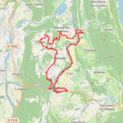 Parcours vtt - Yenne / Parves - école-VTT 25/3/2023 - Yenne