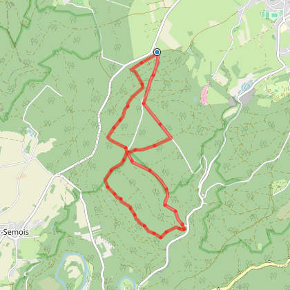 Parcours marche - Promenade BX13 - Bertrix Cornichai - Bertrix
