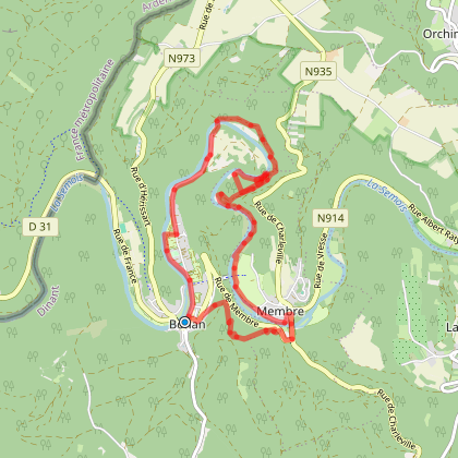 Parcours marche - Bohan - Membre - Bohan - Vresse-sur-semois